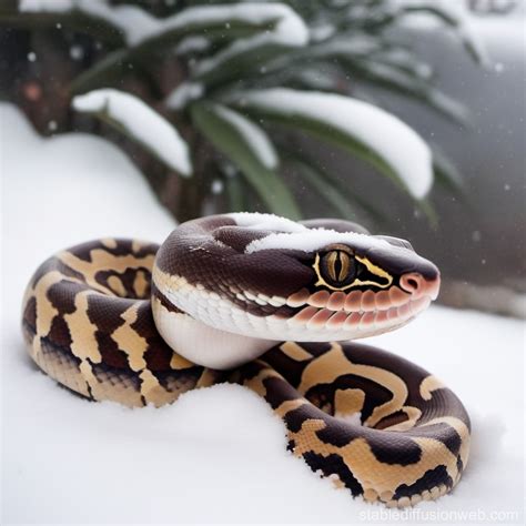 Snowy Super Ball Python Stable Diffusion Online