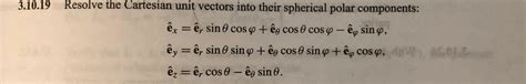 Solved Resolve The Cartesian Unit Vectors Into Their Chegg