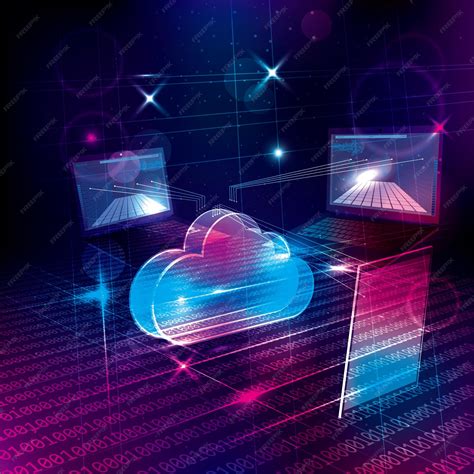 Premium Vector Technology Background Cloud Computing Concept Design