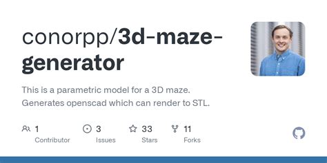 Github Conorpp D Maze Generator This Is A Parametric Model For A D Maze Generates Openscad