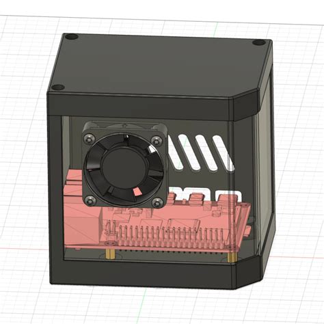 raspberry pi 4b desktop split computer case 3d print files etsy