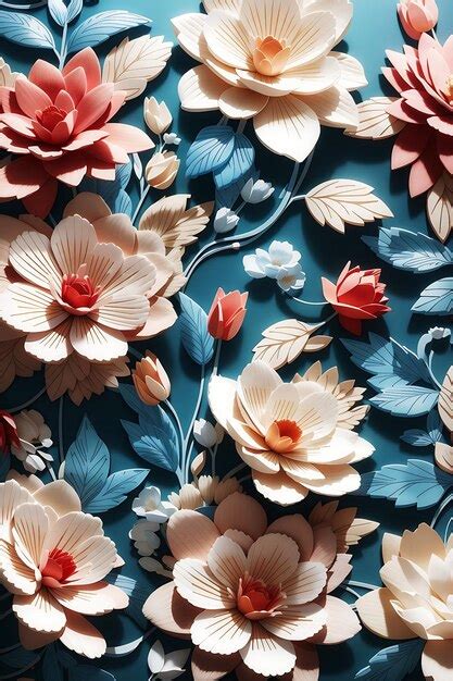 Premium Ai Image Abstact Floral Background Pattern