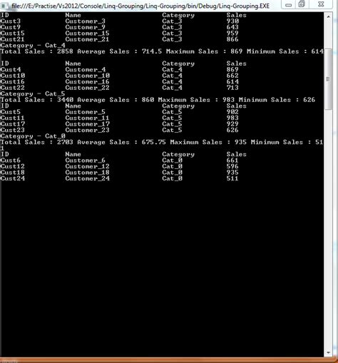 Linq Groupby Codeproject