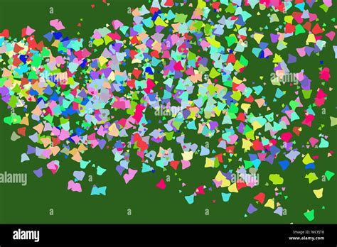 Abstract Geometric Motion Particle Or Random Pattern Colorful And Artistic For Graphic Design