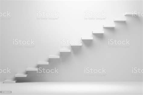 오름차순 계단 추상 흰색 3d 그림 계단에 대한 스톡 벡터 아트 및 기타 이미지 계단 위로 이동 0명 Istock