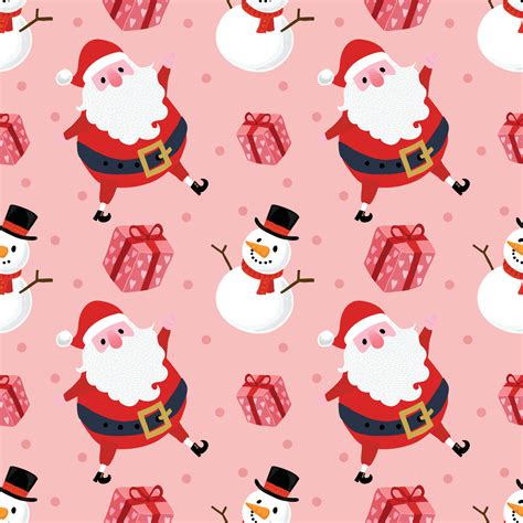Cute Christmas Items Seamless Design For Wrapping Paper 11138299 Vector Art At Vecteezy