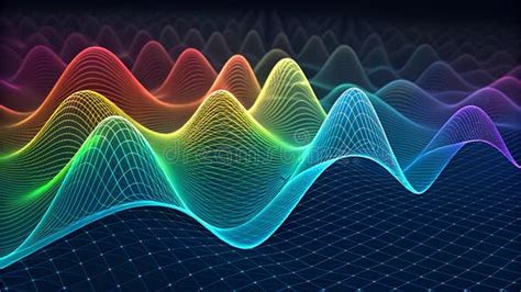 Micro Science Physics Wave Vibrant Colorful And Dynamic Wave Patterns Illustrate Beauty Of