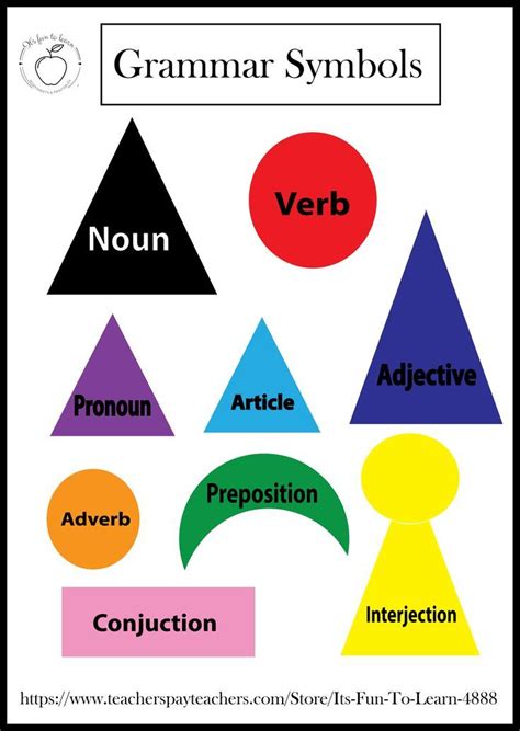 Grammar Symbols Grammar Grammar Exercises Language Worksheets