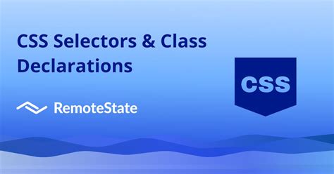 Css Selectors And Declarations