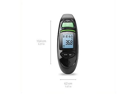 MEDISANA medisana TM 750 Infrarot-Fieberthermometer Black Infrarot ...
