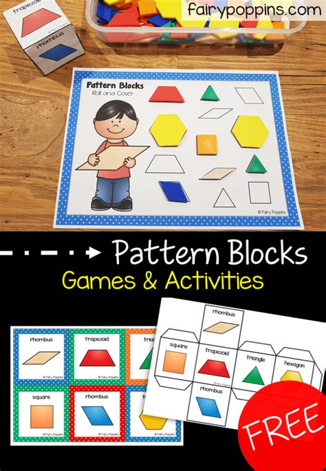 Pattern Blocks Activities Fairy Poppins