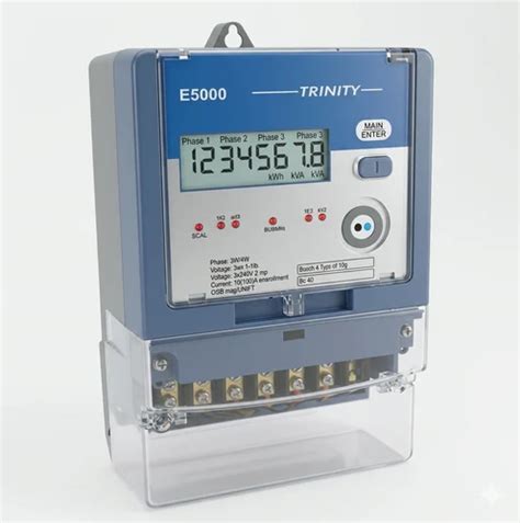 Grade Dual Source Prepaid Kwh Meter Trinity E5000 Revenue Grade Dual