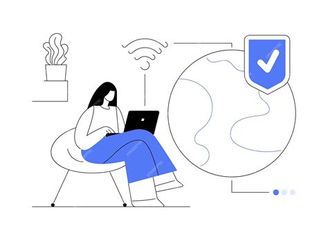 Premium Vector Vpn Access Abstract Concept Vector Illustration