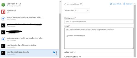 Android Gradle Does Not Generate An Output App Bundle With Azure Pipeline Using Ionic Cli