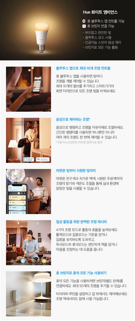 필립스 휴 화이트 앰비언스 Vs 화이트 앤 컬러 앰비언스 대해부 Signify Korea Blog