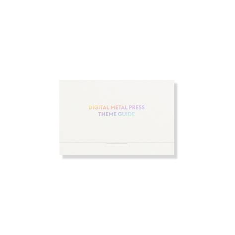 디지털 메탈 프레스 테마 가이드 We Design Paper