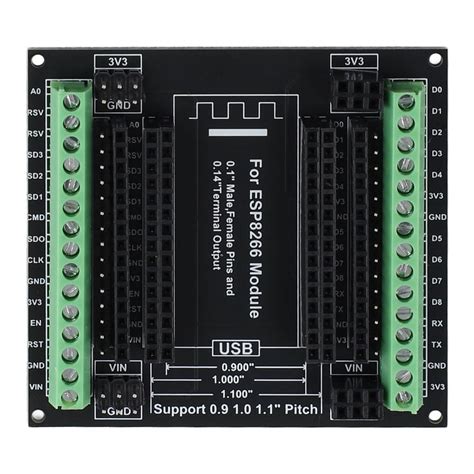 Esp8266 Expansion Board 30pins Gpio 1 Into 3 Breakout Board Compatible With Esp8266 Es Y13229