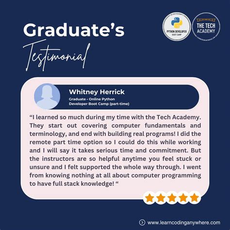 Meet Whitney Herrick A Graduate Of The The Tech Academy