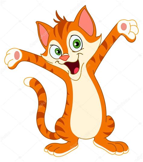 Happy Cat — Stock Vector © Yayayoyo 3602421