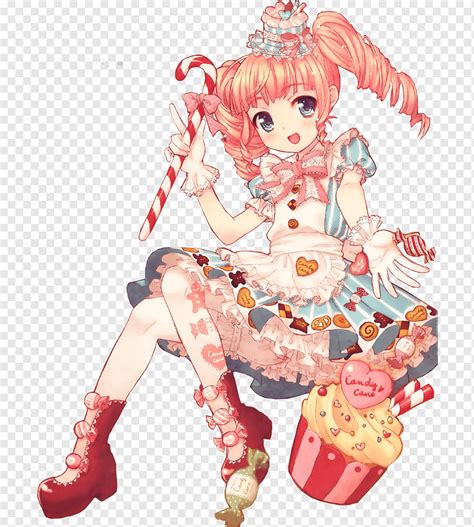 Kawaii Anime Chibi Candy Girl Anime Manga Chibi Vector De Caramelo