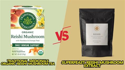 Traditional Medicinals Organic Reishi Mushroom Tea Vs Superfeast