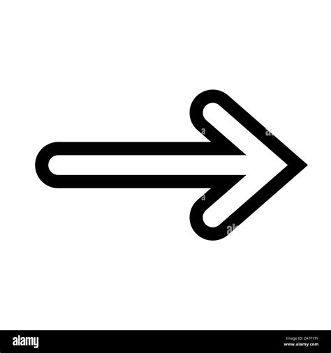 Right Arrow Vector Icon Black Arrow Symbol Stock Vector Image And Art
