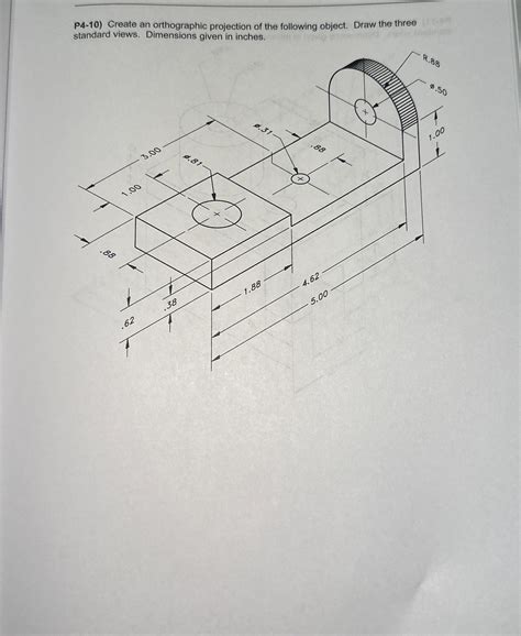 solved p4 10 ﻿create an orthographic projection of the
