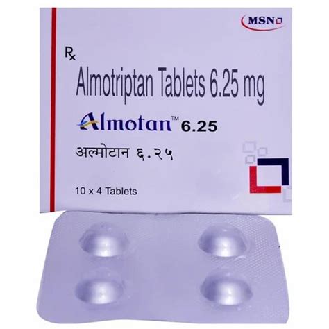 6 25mg Almotan Almotriptan Tablets At ₹ 250 Strip In Ghaziabad Id 2855725106655