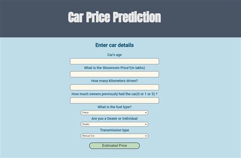github officialnmn car price prediction end to end data science