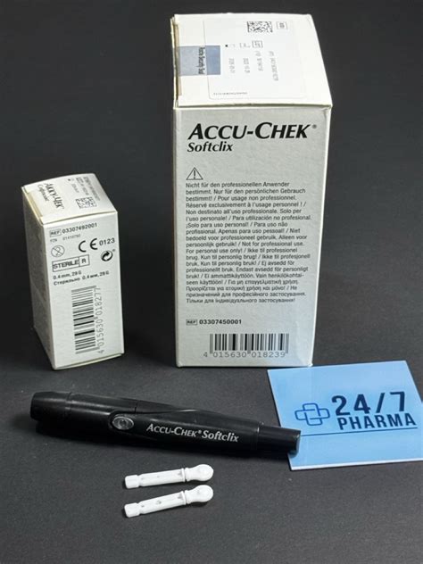 Accu Chek Softclix Set Kit Pen Lancets 25s Lancing Device Soft Clix Accuchek Accu Check