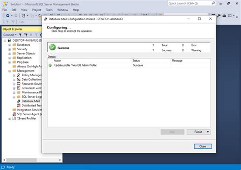 Update A Database Mail Profile Ssms
