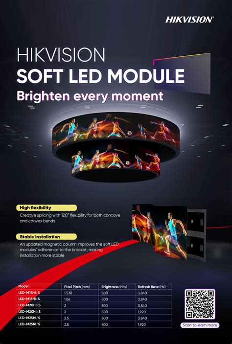 Soft LED Module For Indoor Series LED Modules Hikvision Commercial Display