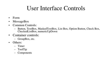 Programming Interface Controls Ppt Download
