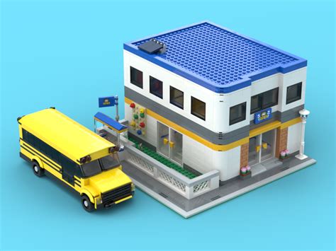Lego Moc School By The Lego Master Rebrickable Build With Lego