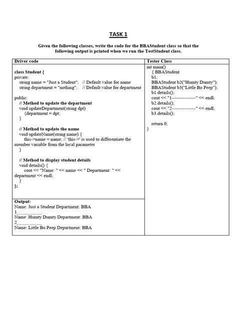 Lab Assignment 4 Inheritance Pdf C Computing
