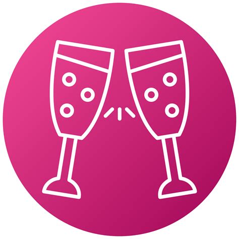 Champagne Glass Icon Style 21531492 Vector Art At Vecteezy