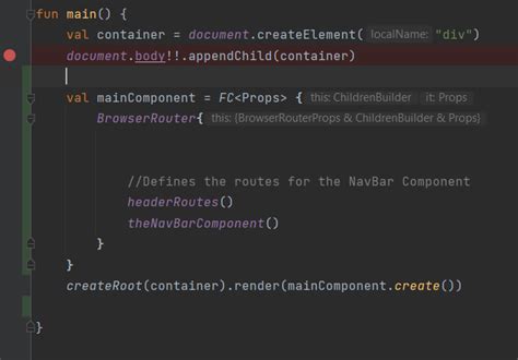 Problems With Kotlin React Router Dom Element Attribuute For Binding A