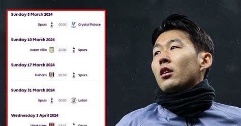 팰리스→빌라→풀럼→루턴→웨햄→노팅엄 토트넘 챔피언스리그 운명 걸린 6연전 준비