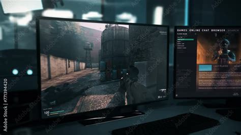 Playing With Combat Weapons In Computer Video Game To Achieve Victory