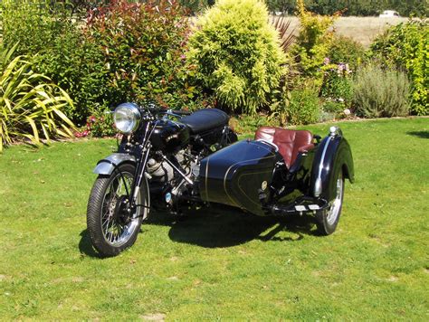 Bonhams Cars 1955 Vincent 998cc Black Shadow And Steib Tr500 Sidecar Frame No Rd 12770 Engine