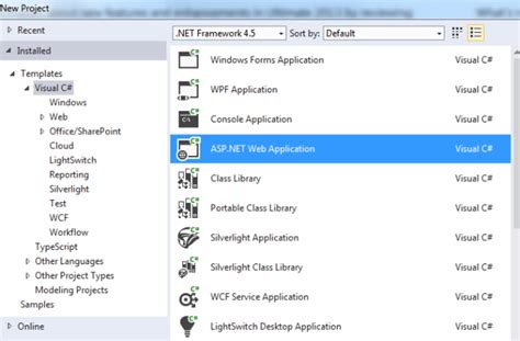 Create Web Api Using Repository Using Visual Studio