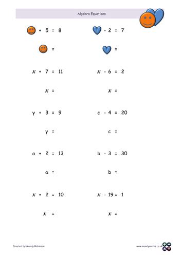 Bundle Simple Algebra Substitution Equations Animated Powerpoints L2 Gcse By Mandymaths Tes