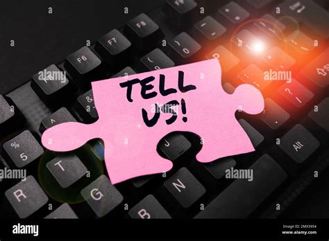 Conceptual Caption Tell Us Business Overview Communicate Information