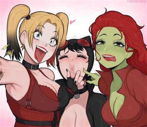 Afrobull Catwoman Harley Quinn Poison Ivy Batman Series Dc