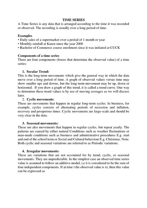Solution Time Series Analysis Studypool