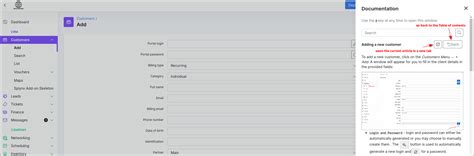 Dashboard Splynx Documentation