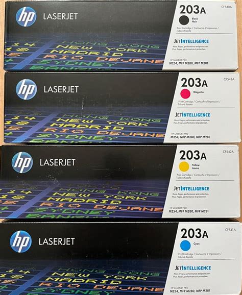 Hp Laserjet Druckerpatronen Set 203a Neu Und Originalverpackt In