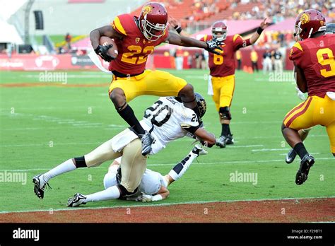 Los Angeles Ca Usa 12th Sep 2015 Usc Trojans Running Back Justin