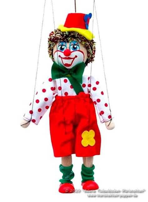 Clown Wooden Marionette Kl019 Gallery Czech Puppets And Marionettes