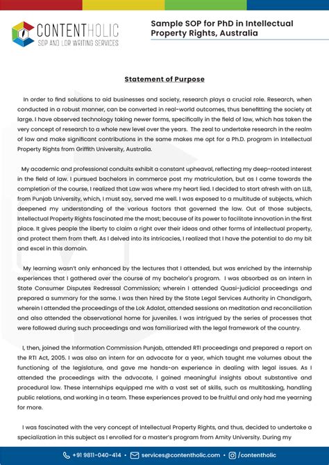 SOP Samples For Courses With Different Formats Guidelines Examples